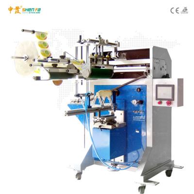 China SF-SL400 Semi Automatic Bottle Labeling Machine 1.5KW for Square Round Containers 15-25 PPM for sale