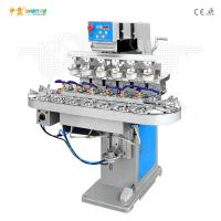 China SF-S6/C 18 Station 6 Color Pad Printing Machine with Conveyor - 25pcs/min Speed, 100x150mm Plate for sale