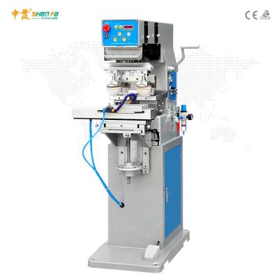 China Ink Tray Ink Cup 60W Semi Auto 2 Color Pad Printing Machine for sale