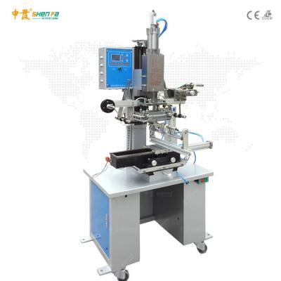 China SF-6B Pneumatic Hot Foil Stamping Machine for Round & Flat Products | 15pcs/min Speed | 220×130mm Stamping Area for sale