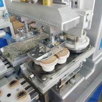 China SF-S2/C Two Color 220V Pad Printing Machine for Wooden Plastic Bottle Caps 100x150mm Plate 30pcs/min for sale