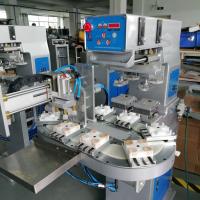 China SF-S2/C Two Color 220V Pad Printing Machine for Wooden Plastic Bottle Caps 100x150mm Plate 30pcs/min for sale
