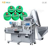 China SF-S4/BA Automatic Caps Pad Printing Machine - 130 pcs/min Speed, 4-Color Capability, 100×150mm Cliche Size for sale