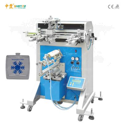China SF-400 220V Semi Automatic Screen Printing Machine for Glass Bottles - 20pcs/min Speed, 350×250mm Print Area for sale