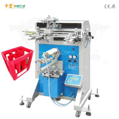 China SF-400 Semi-Automatic Screen Printing Machine 350x250mm for Plastic Crates 20pcs/min for sale