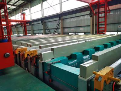China Semi-Automatic Horizontal Anodizing Line for 3C Aluminum Phone Cases with 8–12 μm Film Thickness and Fine Sandblasting + Dyeing for sale