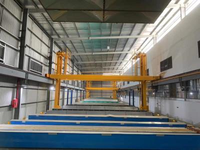 China Horizontal Anodizing Line for Kitchen Cabinet Edge Profiles with Sulfuric Acid Anodizing Fine Sandblasting and Light Luxury Colors for sale