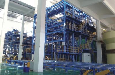 China Automated Vertical Anodizing Line with Manual Racking System - 2000T/Month Capacity, 6500mm Profile Length, 10-12µm Film Thickness for sale