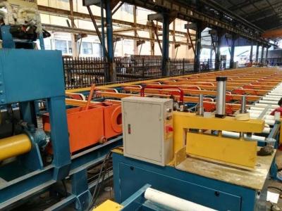 China 1000T Aluminum Extrusion Handling System with 60T Stretcher, 32m Processing Line, and Automated Cutting for sale