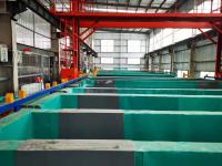 China Manual Anodizing Production Line Equipment 2500T/Month Capacity for 6500mm Aluminum Profiles for sale