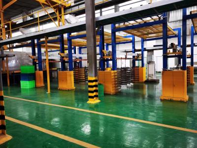 China 380V Aluminium Anodizing Line 750T/Month with Manual Racking for 6500mm Profiles for sale