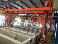 China 600 Ton Horizontal U Mode Aluminum Anodizing Production Line with 6500mm Capacity and 10-12µm Coating for sale