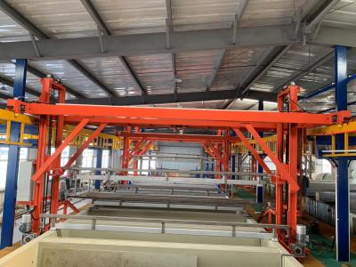 China 150 Ton Horizontal Anodizing Production Line for Aluminum Alloy with 6500mm Max Length and 10-12µm Film Thickness for sale