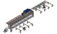 China High Speed Aluminum Profile Wrapping Machine with 7.11KW Power and 9-Meter Guide Rails for PVC/PE Bagging for sale
