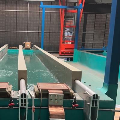 China 3000T / M Semiautomatic Anodizing Production Line  8-12µm for sale