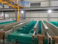 China Semi-Automatic Vertical 1000 Ton/Month Aluminum Anodizing Production Line Red / Yellow Color for sale