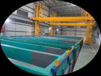 China Anodizing Line 1000T/Month Capacity Yellow Grane Simi-Automatic 30*80*10 Factory for sale
