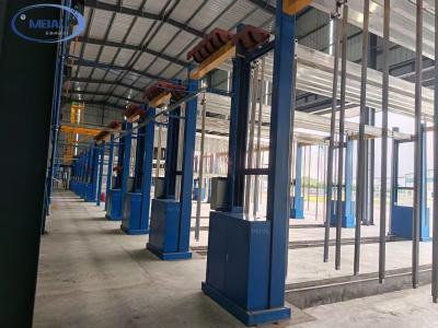 China Customized Design Horizontal Anodizing Line Equipment for Construction Aluminum Profiles Compatible with Max. Workpiece Size 8500 for sale
