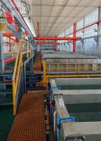 China 150 T/M Capacity Aluminum Anodizing Line with 8-12µm Film Thickness and 6500mm Max Profile Length for sale