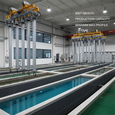 China 1000A Anodizing Line Equipment with IEC PLC Control and Adjustable Leaching Time for Uniform Coloring for sale