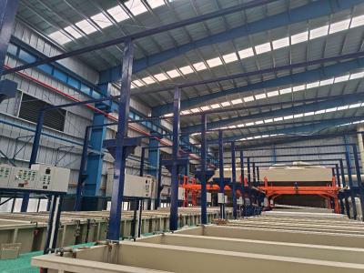China 450T/month Horizontal Oxidation Electrophoresis Production Line with 6500mm Max Profile Length and 8-12µm Adjustable Film Thickness for sale