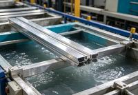 China Automatic Horizontal Anodizing Line for Aluminum Profiles with 750T/month Output 6500mm Max Profile Length and 8-12µm Film Thickness for sale
