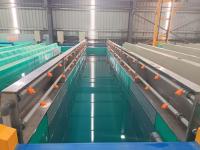 China Automatic 800T/Month Aluminum Anodizing Production Line with 6500mm Max Profile Length and 10~12µm Film Thickness for sale