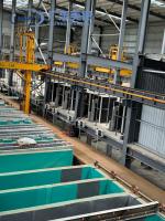 China Horizontal Anodizing Production Line with 450T/month Output 6500mm Max Profile Length and 8-12µm Anodizing Film Thickness for sale