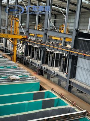 China Horizontal Anodizing Production Line with 450T/month Output 6500mm Max Profile Length and 8-12µm Anodizing Film Thickness for sale