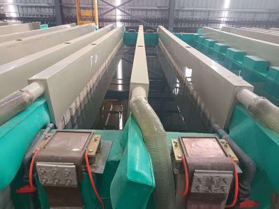 China 150 T/M Capacity Aluminum Anodizing Line with 8-25µm Film Thickness and 6500mm Max Profile Length for sale
