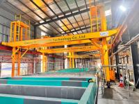 China 1000 Ton/month Manual Anodizing Production Line with 8-12µm Film Thickness and 6500mm Max Profile Length for sale