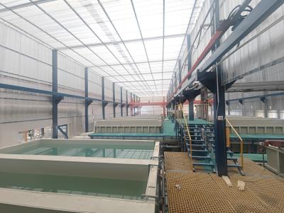 China MEI-AL 500 Tons/Month Fully Automatic PLC Control Anodizing Line Equipment with 5-25 µm Film Thickness for sale