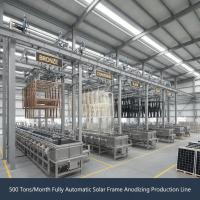 China 500 Tons/Month Fully Automatic Solar Frame Anodizing Production Line for Bronze Champagne Black Colors for sale