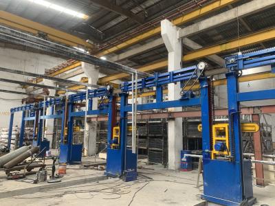 China 1200T/M Capacity Semi-Automatic Aluminum Anodizing Line with 6500mm Profile Length for sale