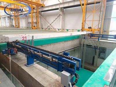 China Automatic Aluminum Anodizing Line with PLC Automatic Control and 8-12µm Film Thickness Turnkey Solution for sale
