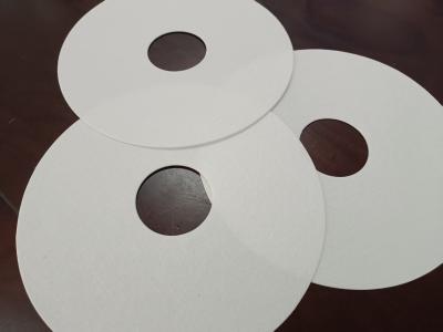 China Acid-Resistant Stack Filter Ring Filter Paper with Center Hole for Anodizing Tank Customizable Outer Diameter for sale