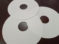China Acid-Resistant Stack Filter Ring Filter Paper with Center Hole for Anodizing Tank Customizable Outer Diameter for sale