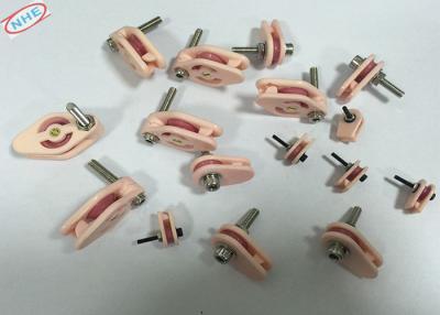China Caged Ceramic Pulley Wire Jump Preventer QH005 with Ra0.2 Polish and 3.85g/cm³ Density for Coil Winding Machines for sale