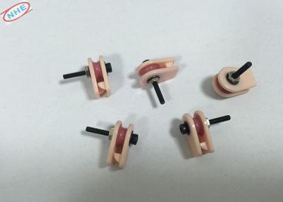 China Caged Ceramic Pulley QH005 Wire Guide with Ra0.2 Polish and 3.85g/cm³ Density for Coil Winding Machines for sale