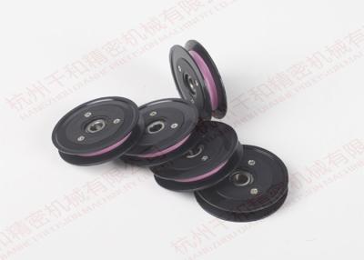 China Pink Roller Plastic Cable Pulley with High-Speed Bearing - 95% AL2O3 Ceramic Groove Ra0.2 Surface for sale