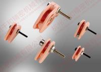 China HRA88 Caged Pink Ceramic Wire Pulley with Ra0.2 Polish and High-Speed Bearing for Coil Winding Machines for sale