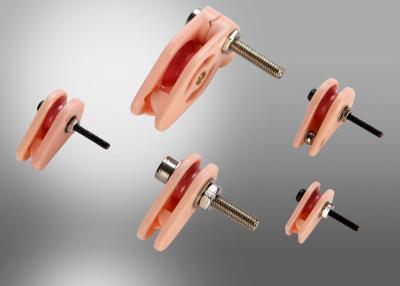 China Caged Ceramic Pulley for Coil Winding - Ra0.2 Polish, 3.85g/cm³ Density Wire Jump Preventer with High-Speed Bearing for sale