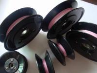 China Flanged Plastic Nylon Cable Ceramic Wire Guide Pulley with POM Sheeting - Ф41mm Diameter, HRA88 Hardness for sale