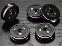 China Nylon Flange Ceramic Coated Cable Pulley for Enamelling Machine with Ra0.2 Surface and HRA88 Hardness for sale