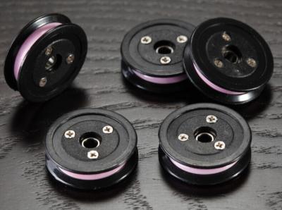China Nylon Flange Ceramic Coated Cable Pulley for Enamelling Machine with Ra0.2 Surface and HRA88 Hardness for sale