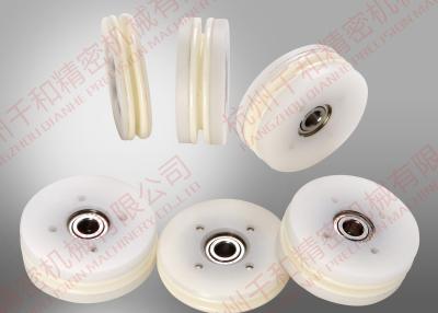 China SFDL6-1.2 Ivory White Combined Wheel Ceramic Wire Guide Pulley with HRA88 Hardness for Coil Winding Machines for sale