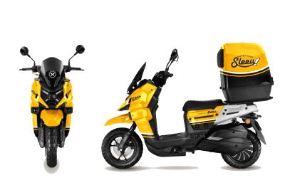 China SLEEU Electric Scooter EEC Certified Food Delivery Motorcycle 1200W 60V Factory Direct for sale