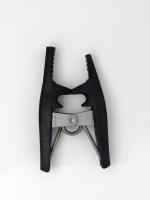 China Black Electrophoresis Clamp 87mm Opening Toothed  Pneumatic Clamp Tool for sale