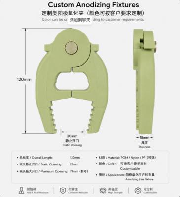 China Surface Treatment Custom Anodizing Clamp For Aluminum Profile Line for sale