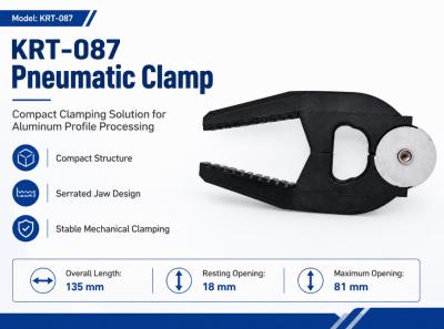 China Aluminum Pneumatic Clamps Anodizing Fixture 135mm Integrated for sale